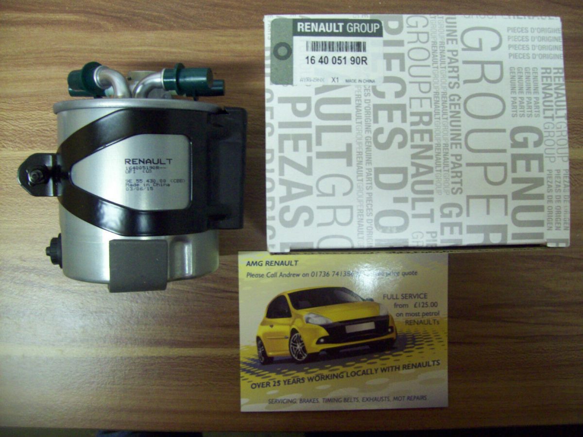 RENAULT MEGANE 2 1.5 2.0 DCI FUEL FILTER - 164005190R - AMG Renault