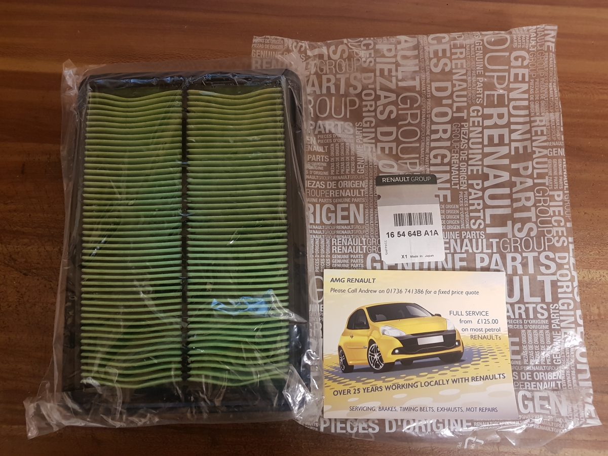 RENAULT KADJAR 1.3 PETROL H5H ENGINE AIR FILTER 165464BA1A - AMG Renault