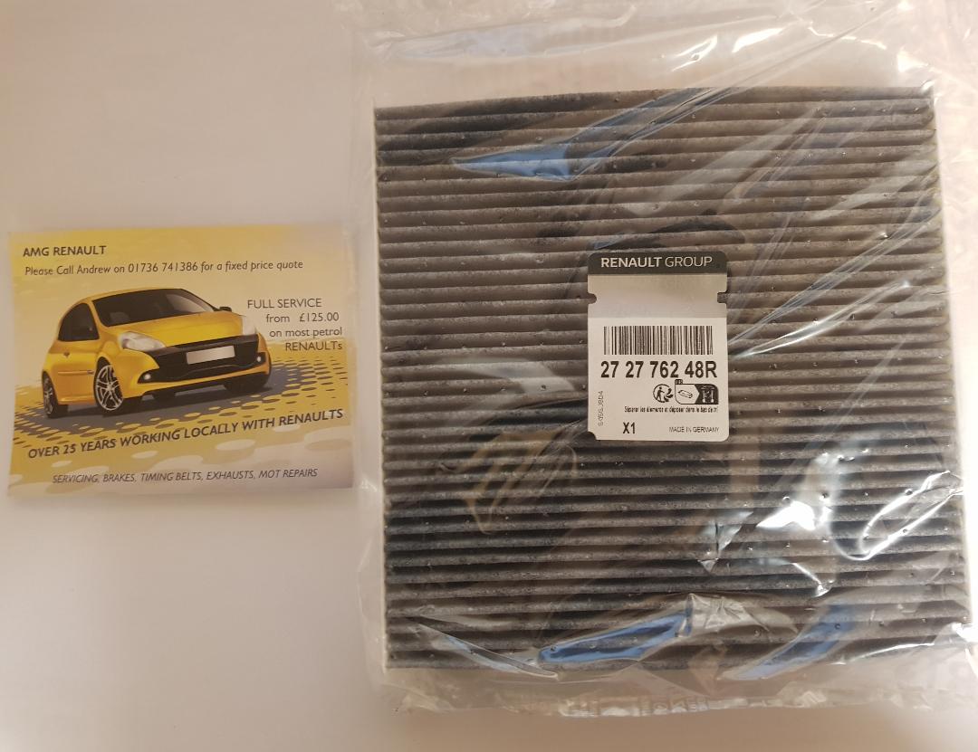 RENAULT TWINGO 3 POLLEN FILTER 272776248R (272774711R) - AMG Renault
